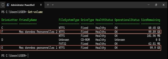 Windows : créer un volume avec Diskpart ou PowerShell