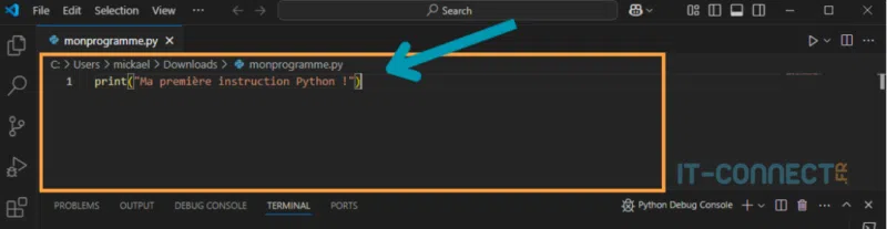 Débuter avec Python : écrire son premier script