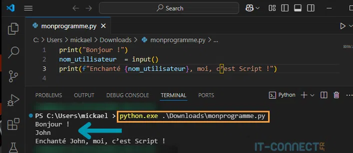 Débuter avec Python : écrire son premier script