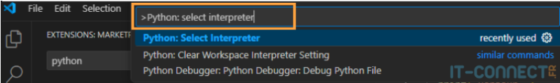 Windows : installer Visual Studio Code pour Python