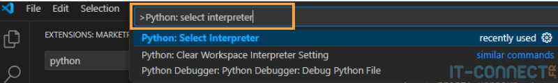Windows : installer Visual Studio Code pour Python