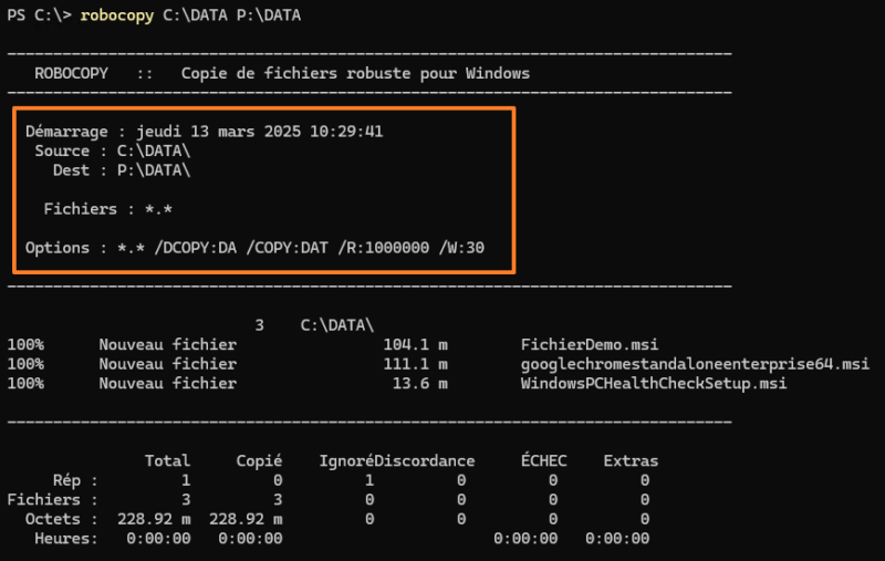 Robocopy : l'outil ultime pour la copie de fichiers Windows