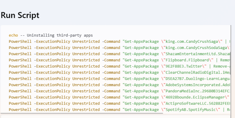 Debloat Windows 11 facilement avec WinScript