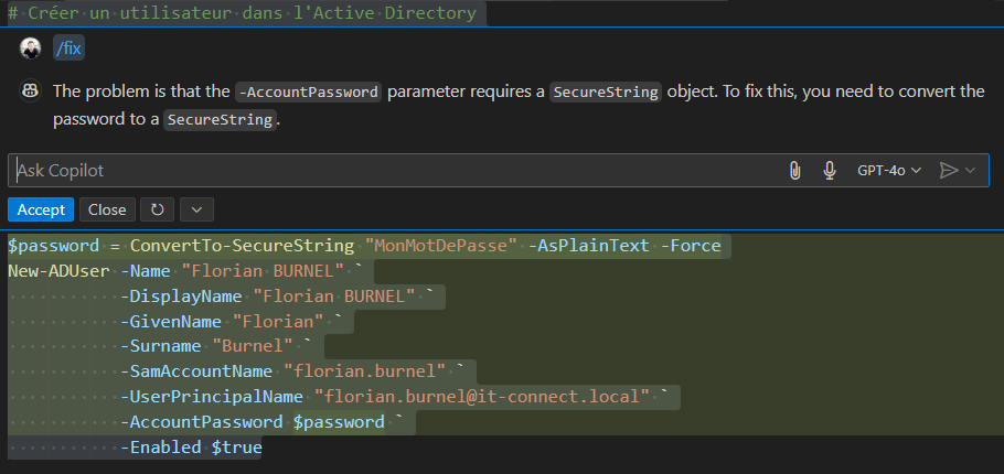 Utiliser GitHub Copilot (Free) avec Visual Studio Code