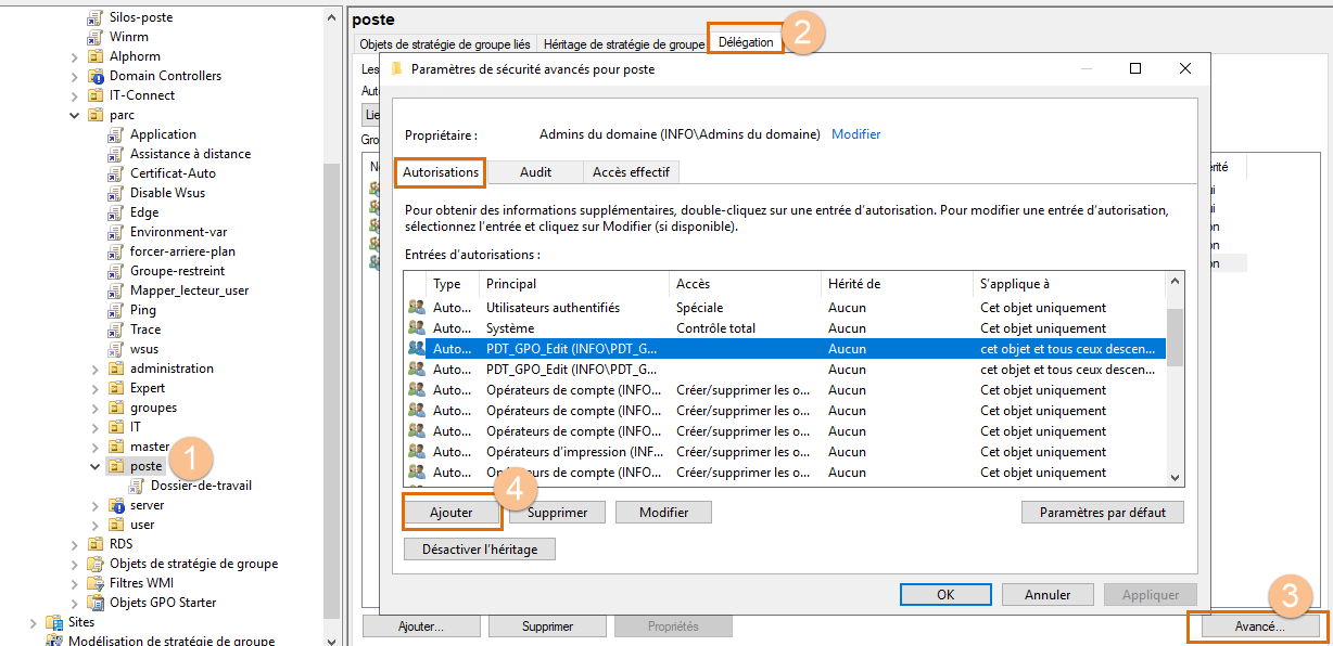GPO : comment déléguer la gestion des stratégies de groupe