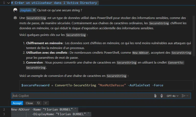 Utiliser GitHub Copilot (Free) avec Visual Studio Code