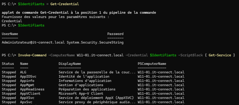 PowerShell : exécuter des commandes et scripts à distance