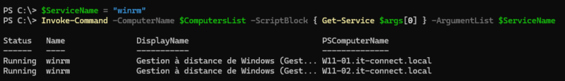 PowerShell : exécuter des commandes et scripts à distance