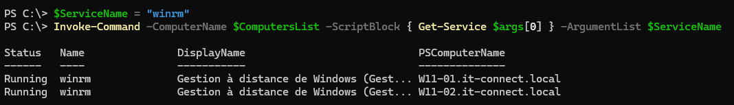 PowerShell : exécuter des commandes et scripts à distance
