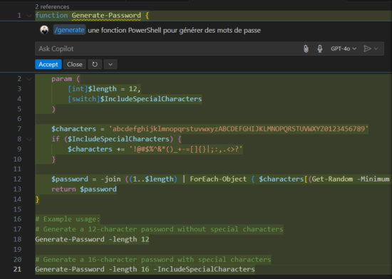 Utiliser GitHub Copilot (Free) avec Visual Studio Code