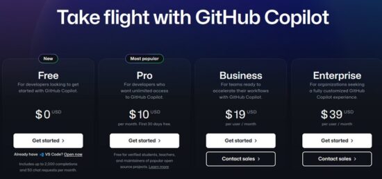 Utiliser GitHub Copilot (Free) avec Visual Studio Code