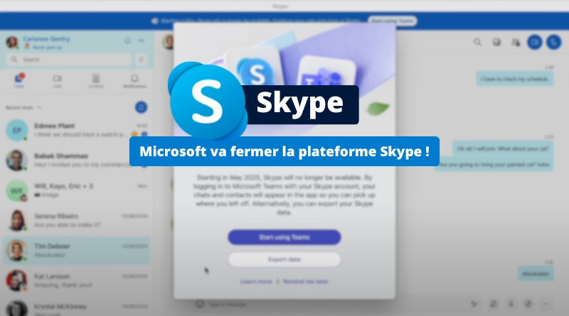 Microsoft va fermer la plateforme Skype, créée il y a 22 ans