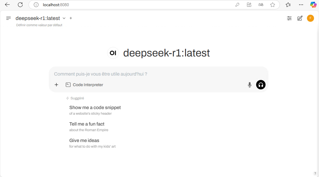 Votre IA en local sur Windows 11 avec Ollama et Open WebUI