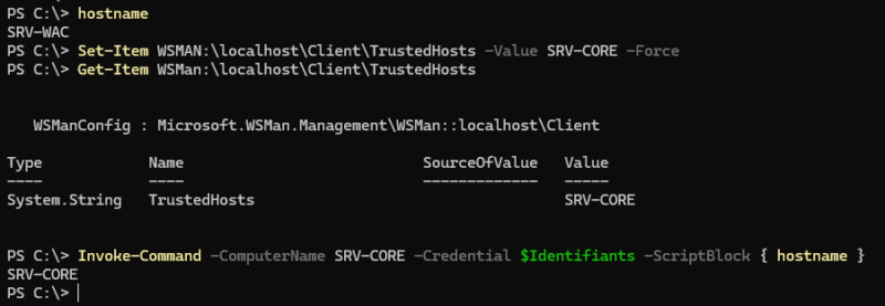 PowerShell : comment utiliser WinRM en groupe de travail
