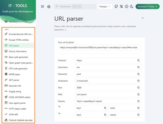 IT-Tools : une boite à outil open source pour les sysadmins