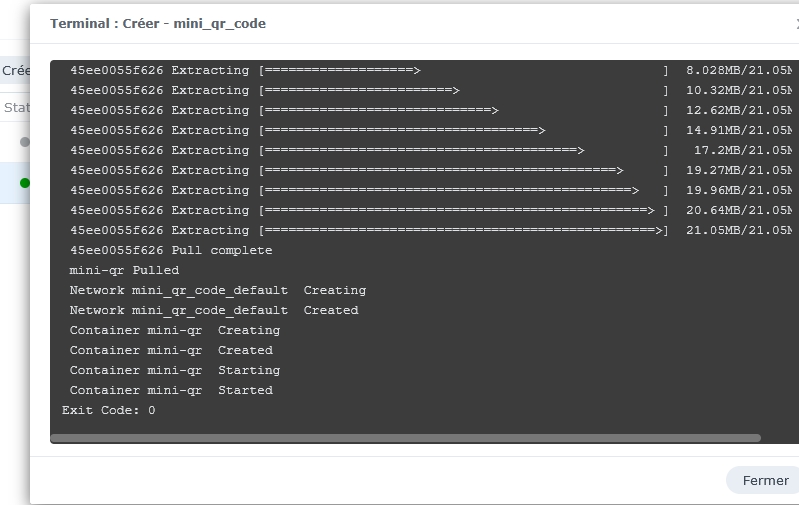 Générer des codes QR depuis son NAS Synology avec Mini QR