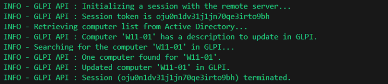 Utiliser l'API de GLPI avec un script PowerShell