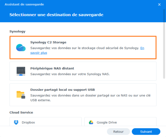 Synology : sauvegardez votre NAS avec Hyper Backup