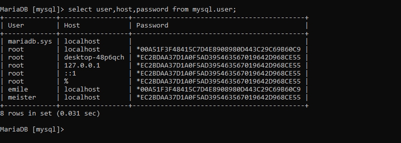 MySQL : changer le mot de passe root ou d'un utilisateur