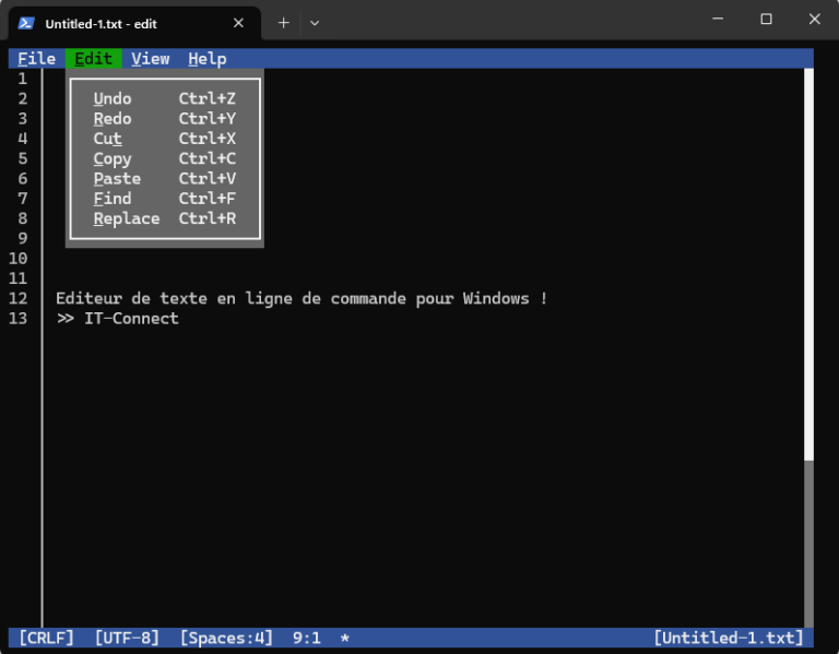 Build 2025 : Edit, un éditeur en ligne de commande pour Windows