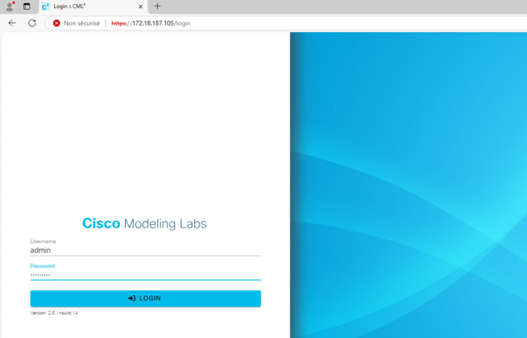 Prise en main de Cisco Modeling Labs Free (CML)