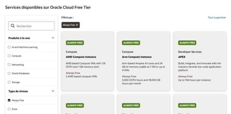 Un VPS gratuit chez Oracle Cloud : voici comment en profiter