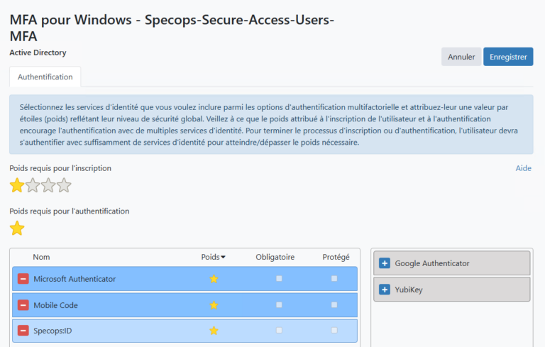 Specops Secure Access : le MFA pour Windows et Active Directory