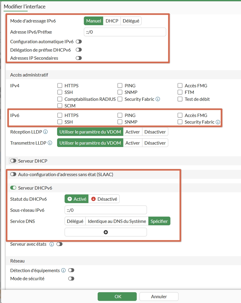Pare-feu FortiGate : configurer une interface réseau physique