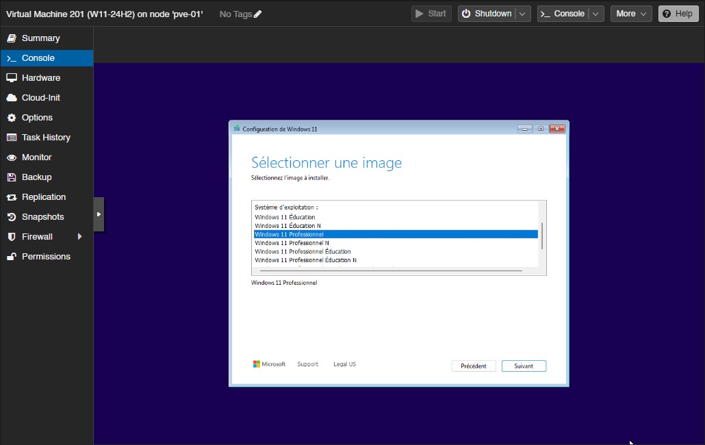 Installer Windows 11 sur Proxmox VE : guide complet