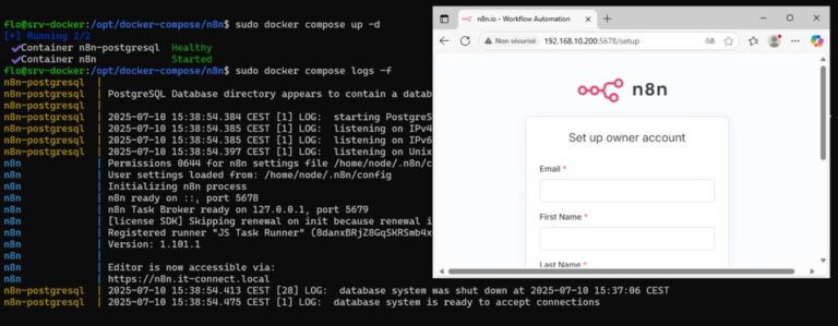 Comment installer n8n avec Docker sur Linux