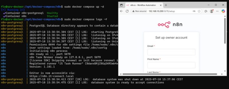 Comment installer n8n avec Docker sur Linux