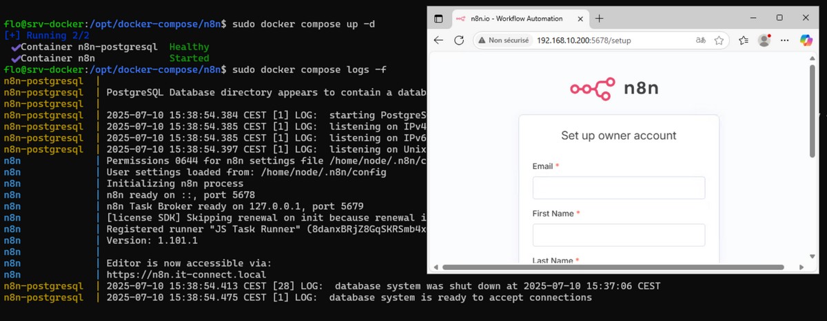 Comment installer n8n avec Docker sur Linux