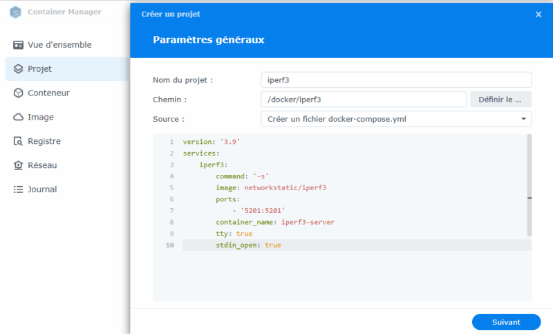 NAS Synology : mesurer la bande passante réseau avec iperf3