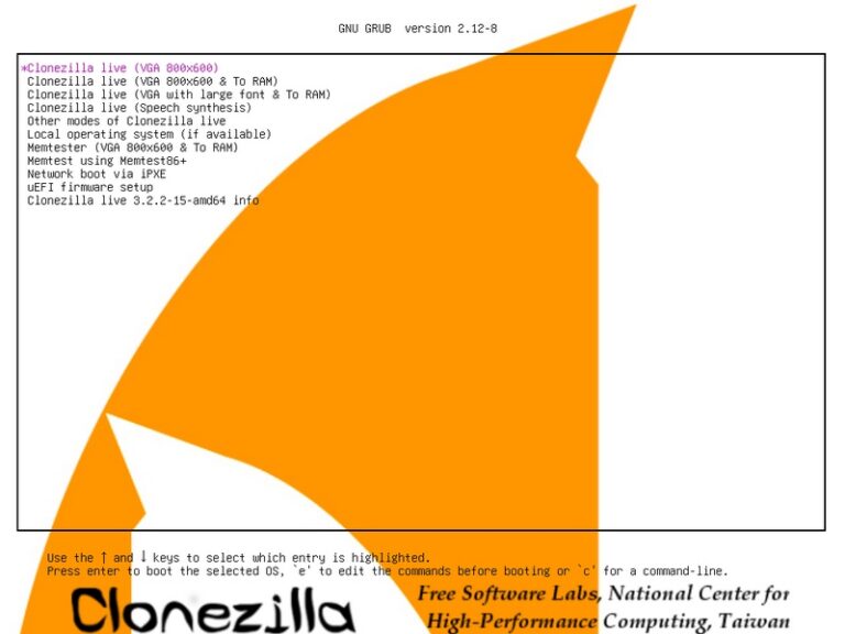 Clonezilla : créer facilement une image disque de son PC