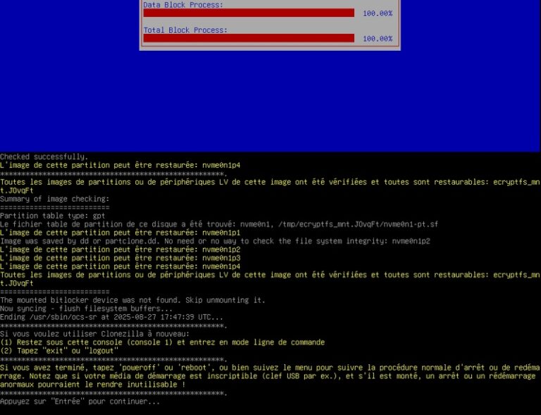 Clonezilla : créer facilement une image disque de son PC