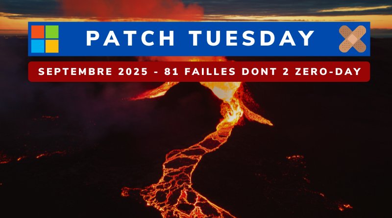 Patch Tuesday de septembre 2025 : 81 failles corrigées dont 2 zero-day