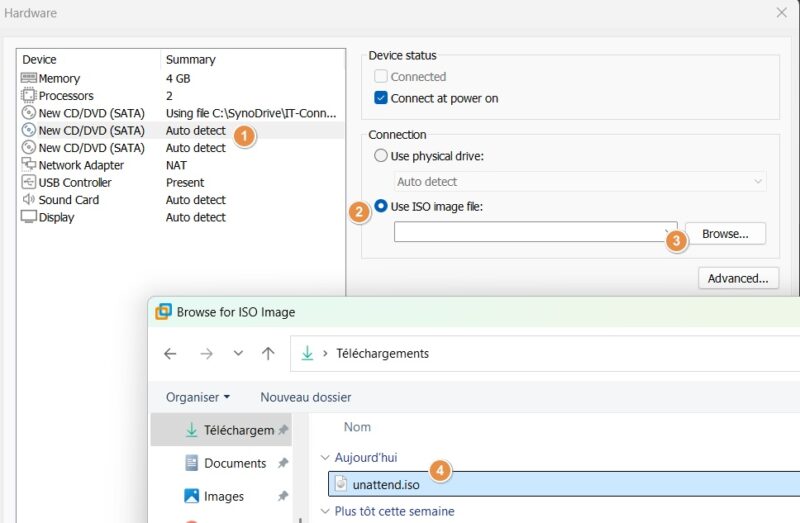 VMware Workstation : installer Windows avec un fichier de réponse