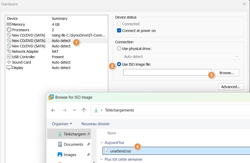 VMware Workstation : installer Windows avec un fichier de réponse