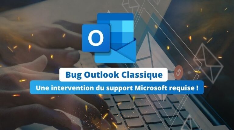 Ce bug Outlook doit être corrigé manuellement par le support Microsoft