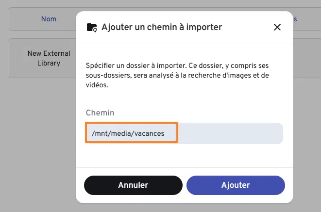 NAS Synology : installer immich avec Docker