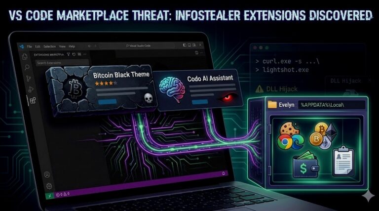 VS Code : 2 extensions volent vos données avec un infostealer